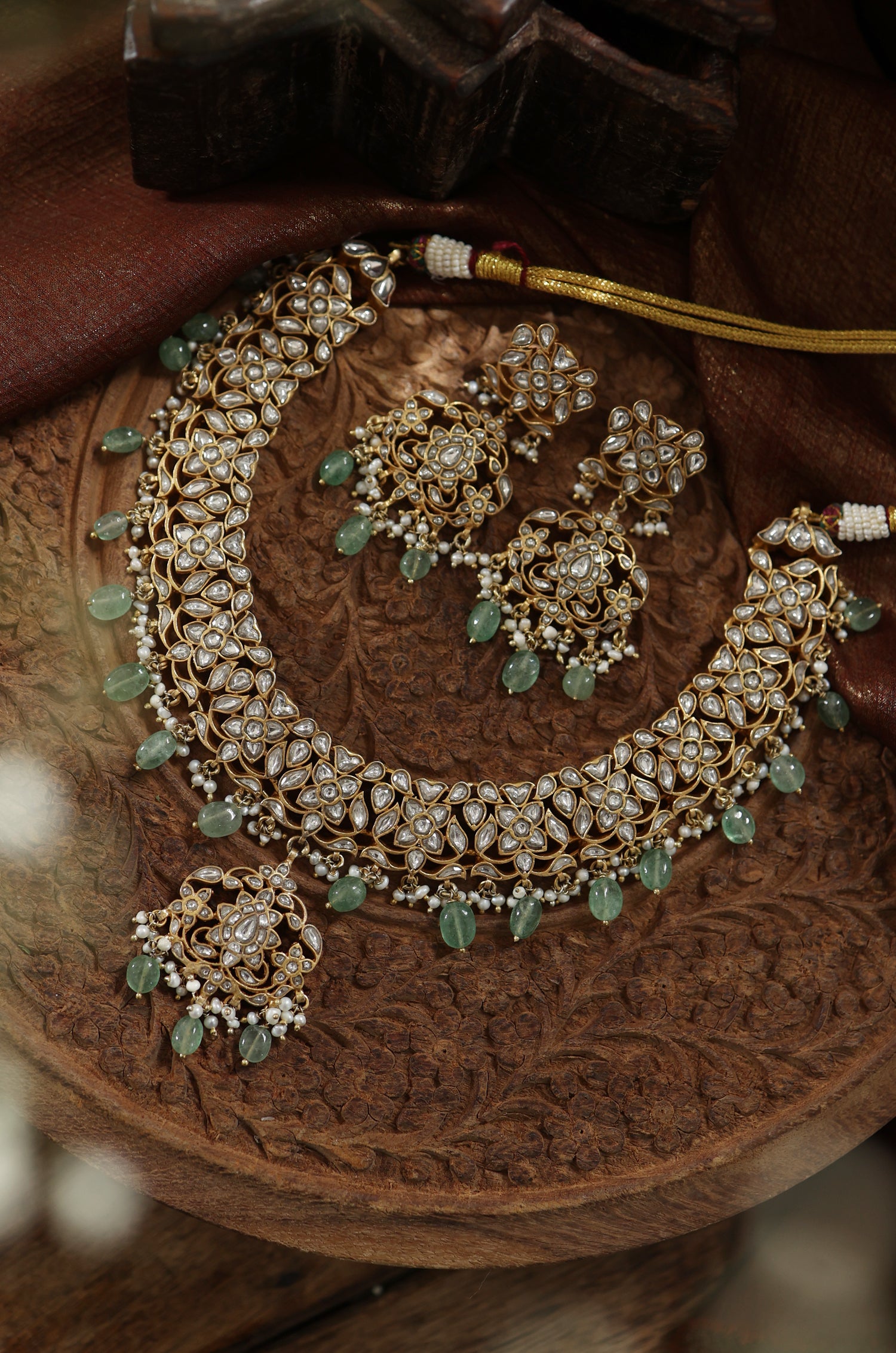 Aaika Silver Necklace Set – Paisley Pop Shop