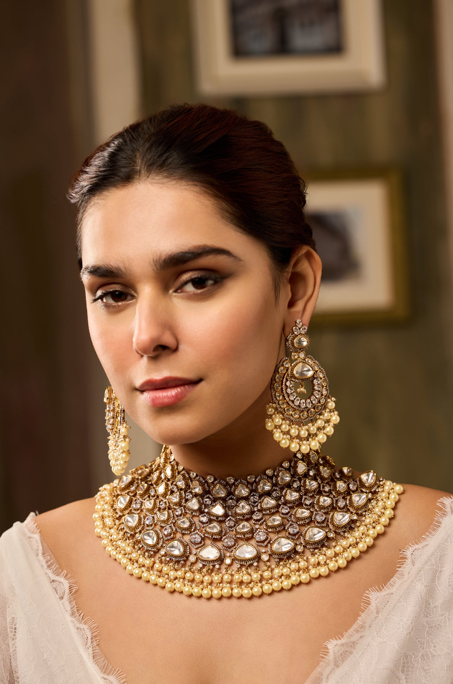 Tamsin Polki And Pearls Necklace Set – Paisley Pop Shop