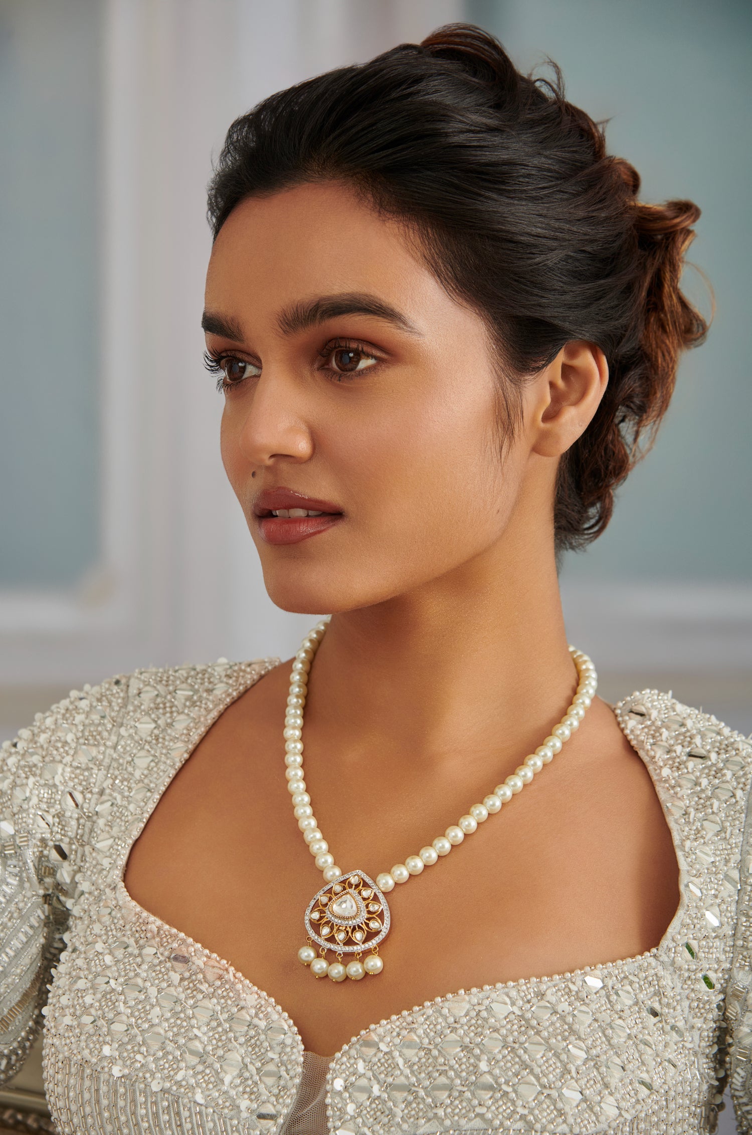 Imaya Polki And Pearls Necklace – Paisley Pop Shop