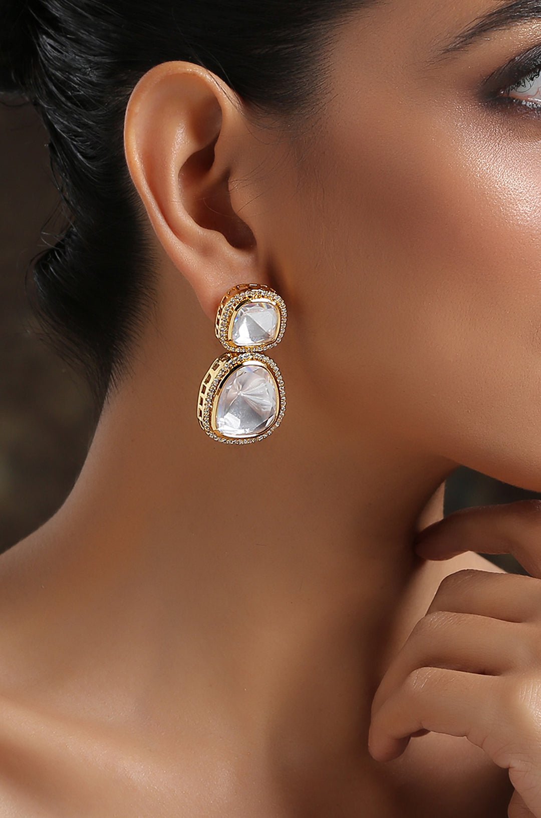 Polki earrings studs store