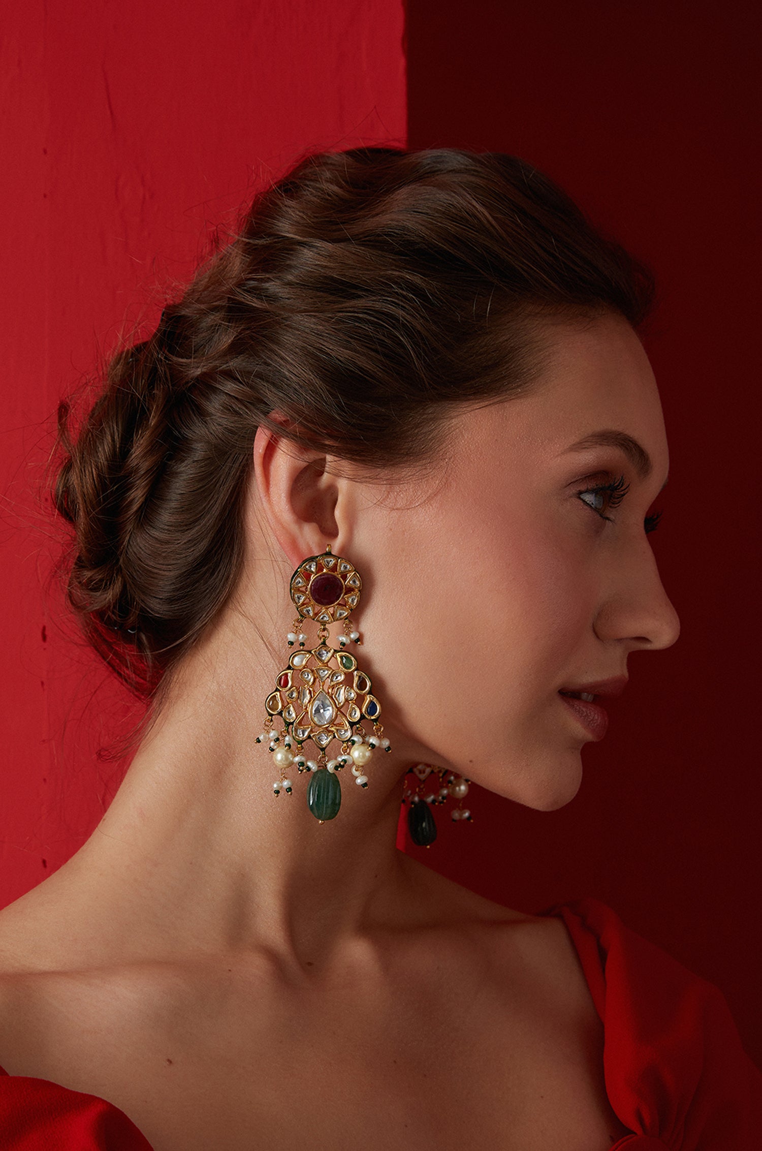 Raaina Navrattan Kundan Earrings – Paisley Pop Shop